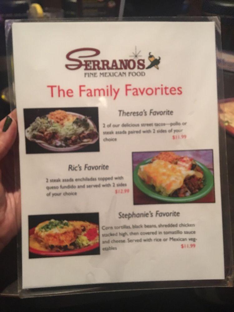Menu at Pronto By Serrano's restaurant, Tempe, S Rural Rd