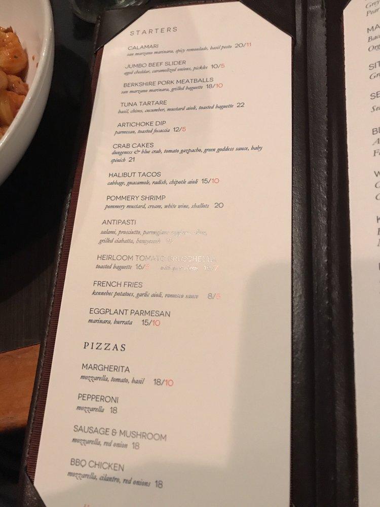 Menu at Spaghettini restaurant, Seal Beach, Old Ranch Pkwy