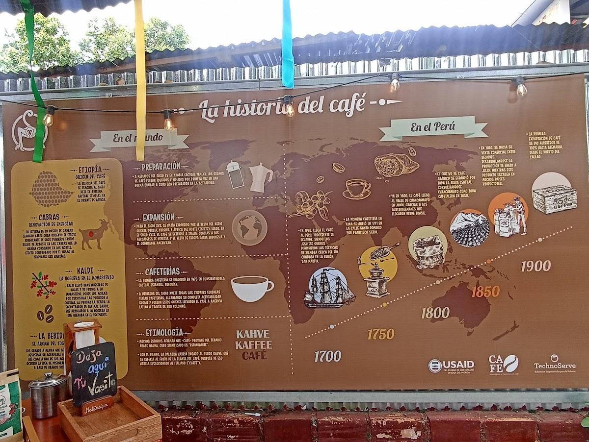 Menu at Ruta del Café Makisapa, Moyobamba