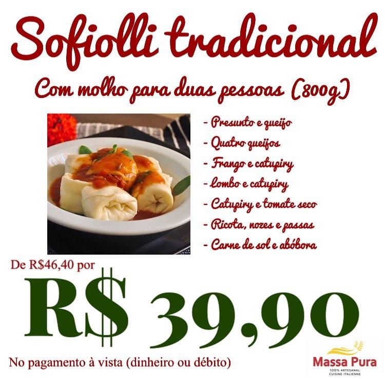 Menu at Massa Pura Sabores restaurant, Campo Grande, Rua 25 de Dezembro