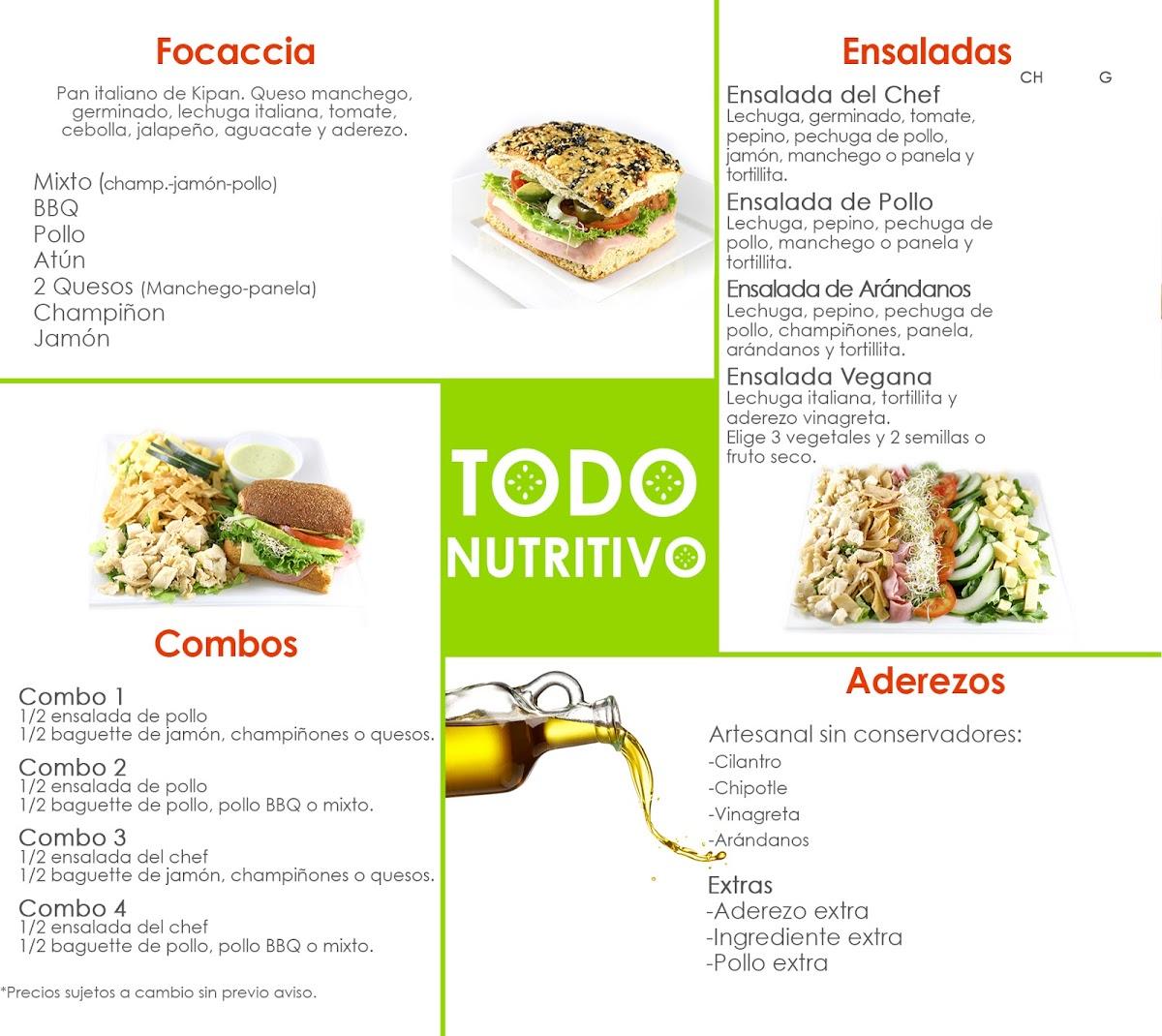 Carta del restaurante Kiwi Libramiento, Culiacán Rosales