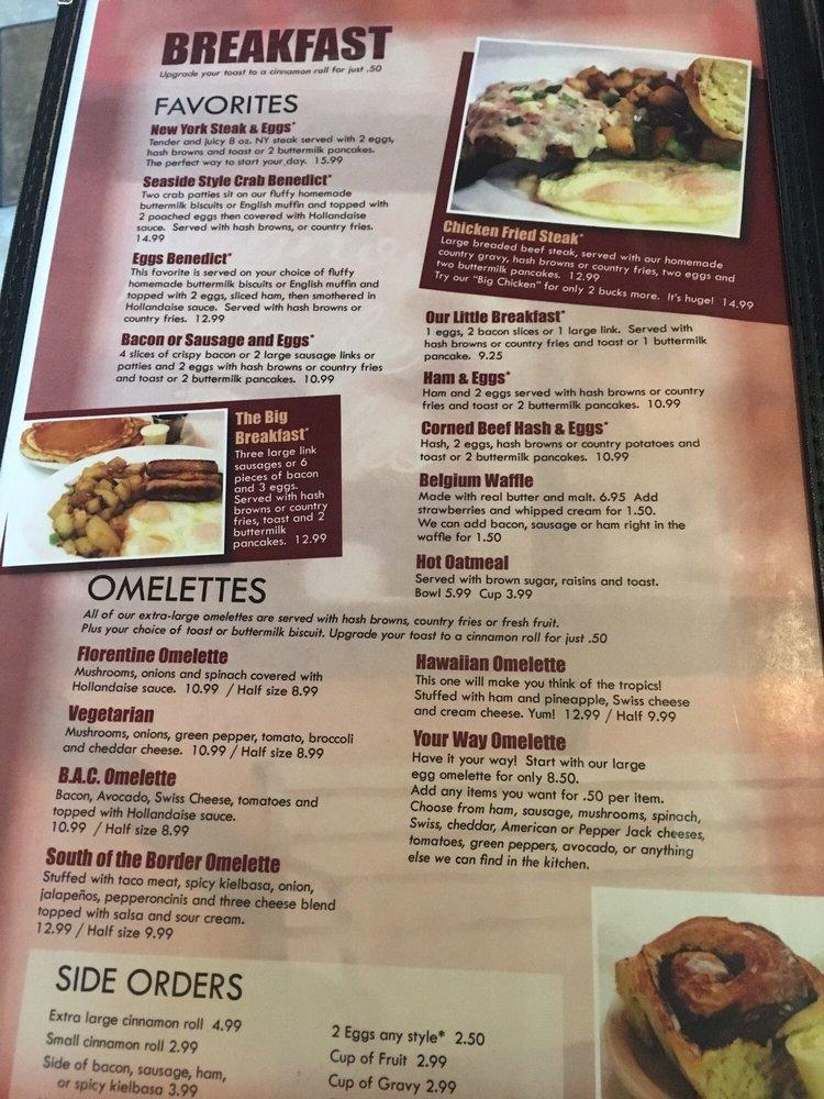 Menu at Hometown Charm Cafe, Sumner