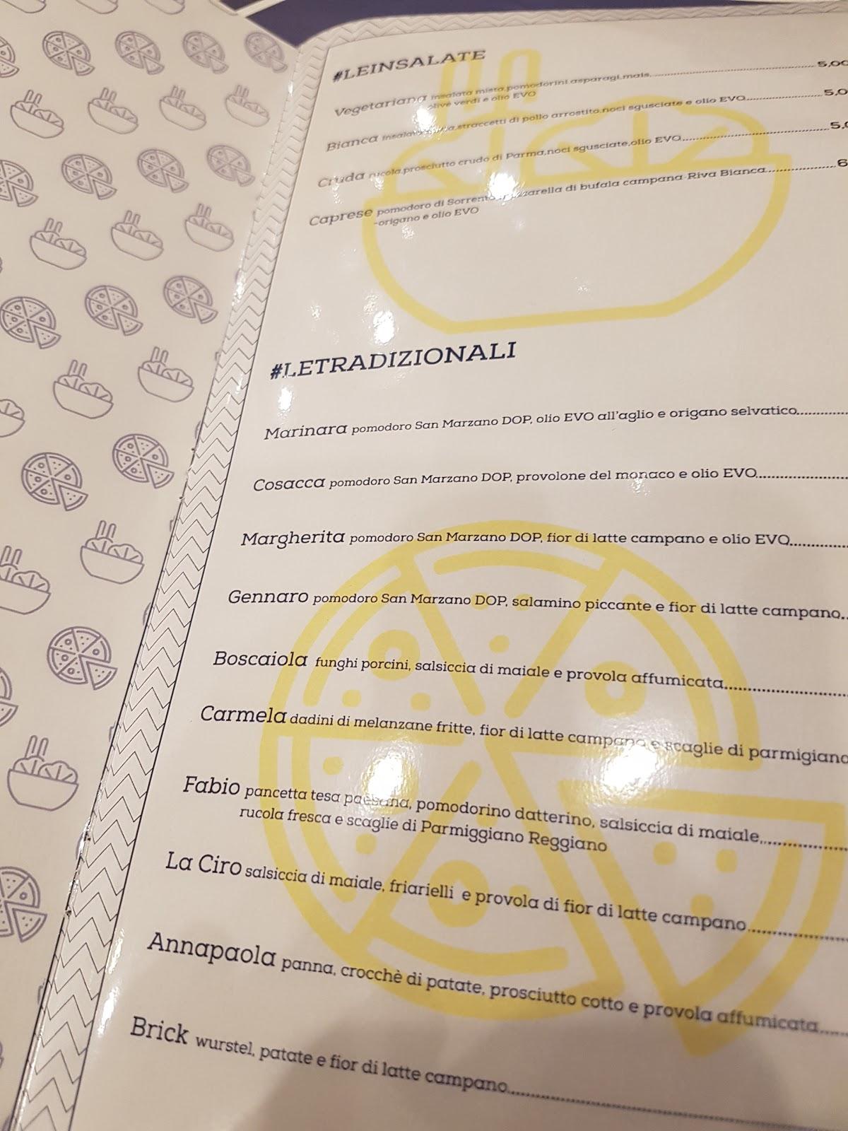 Speisekarte von Pizzeria da Ciro, Scafati