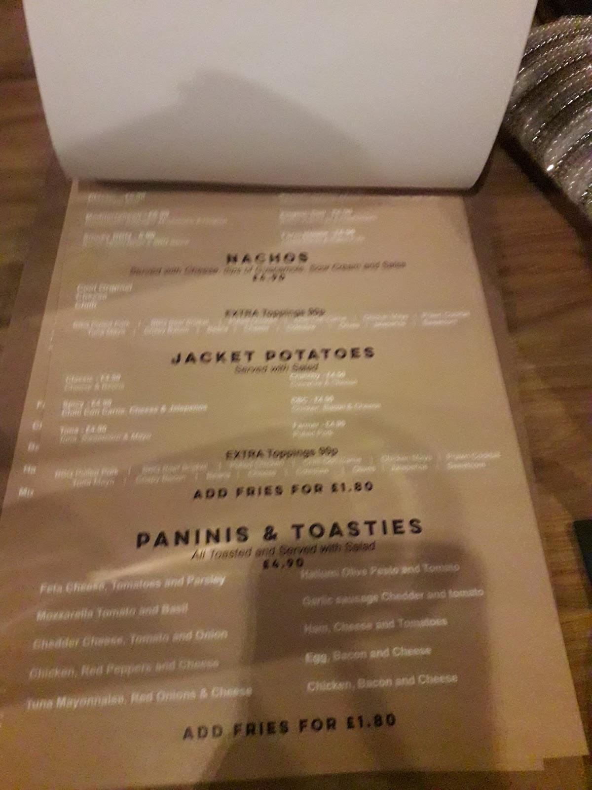 Menu at The GRiND pub & bar, Doncaster