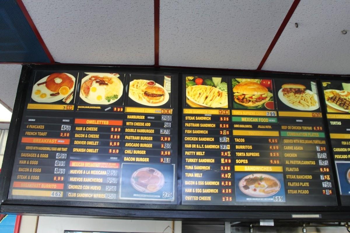 Menu at Burger Factory - Hollywood fast food, Los Angeles, Santa Monica ...