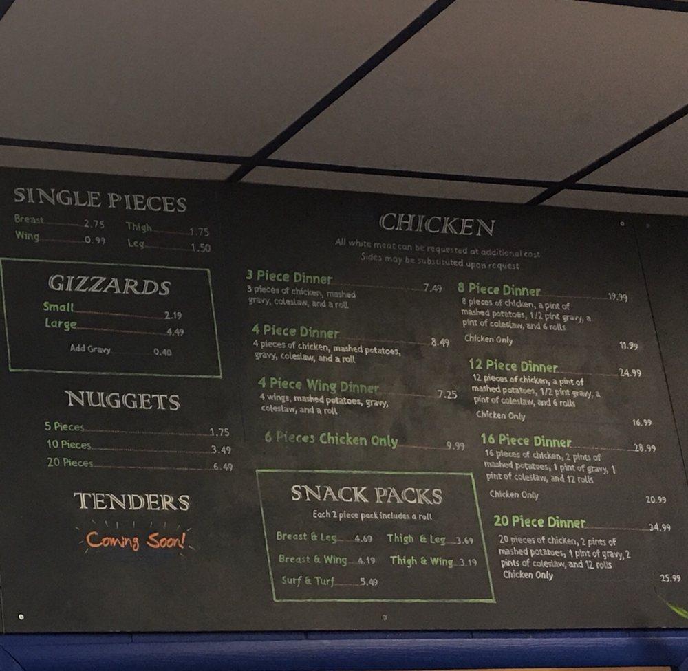 Menu at Wicked Mary's Chicken fast food, Ann Arbor