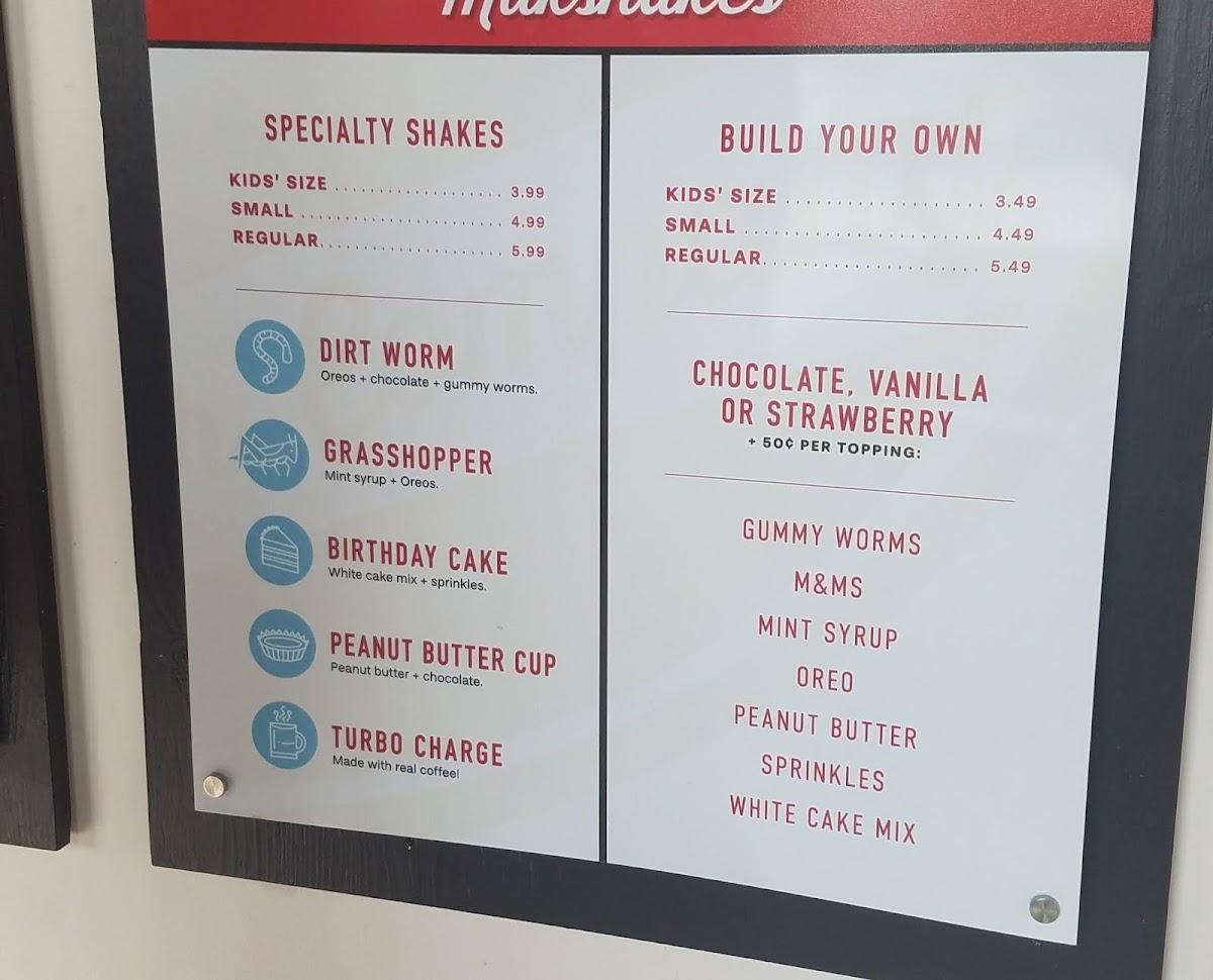 Menu at Hat Creek Burger Company fast food, Houston, Louetta Rd