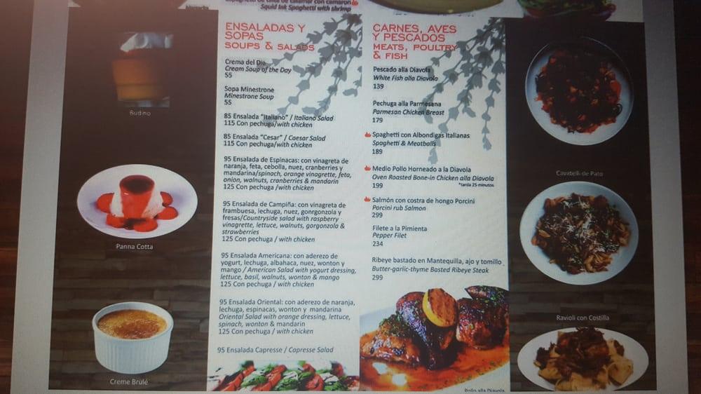Menu at ITALIANO Cucina & Bar, Mexicali, Calz. Justo Sierra 803