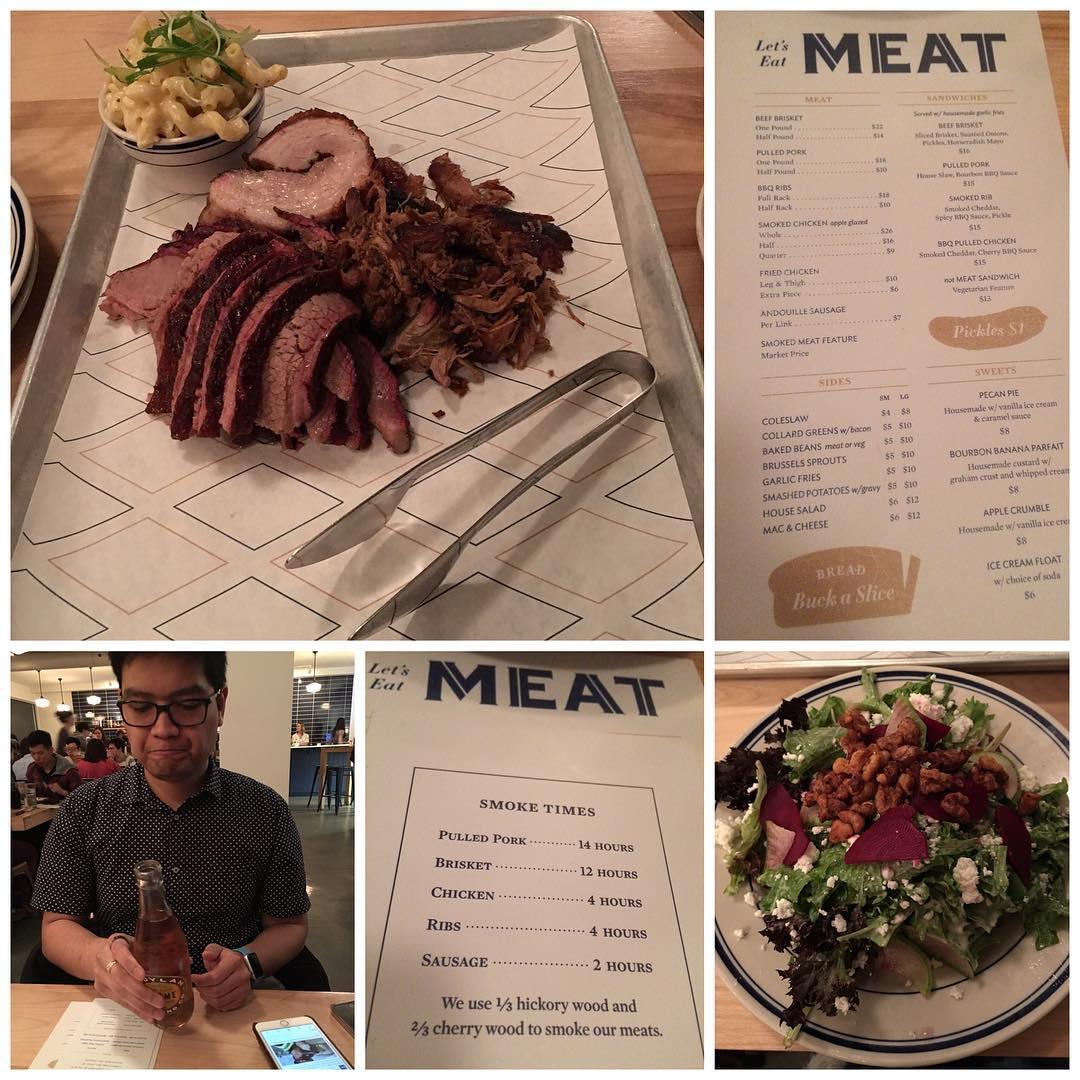 Menu at MEAT BBQ, Edmonton