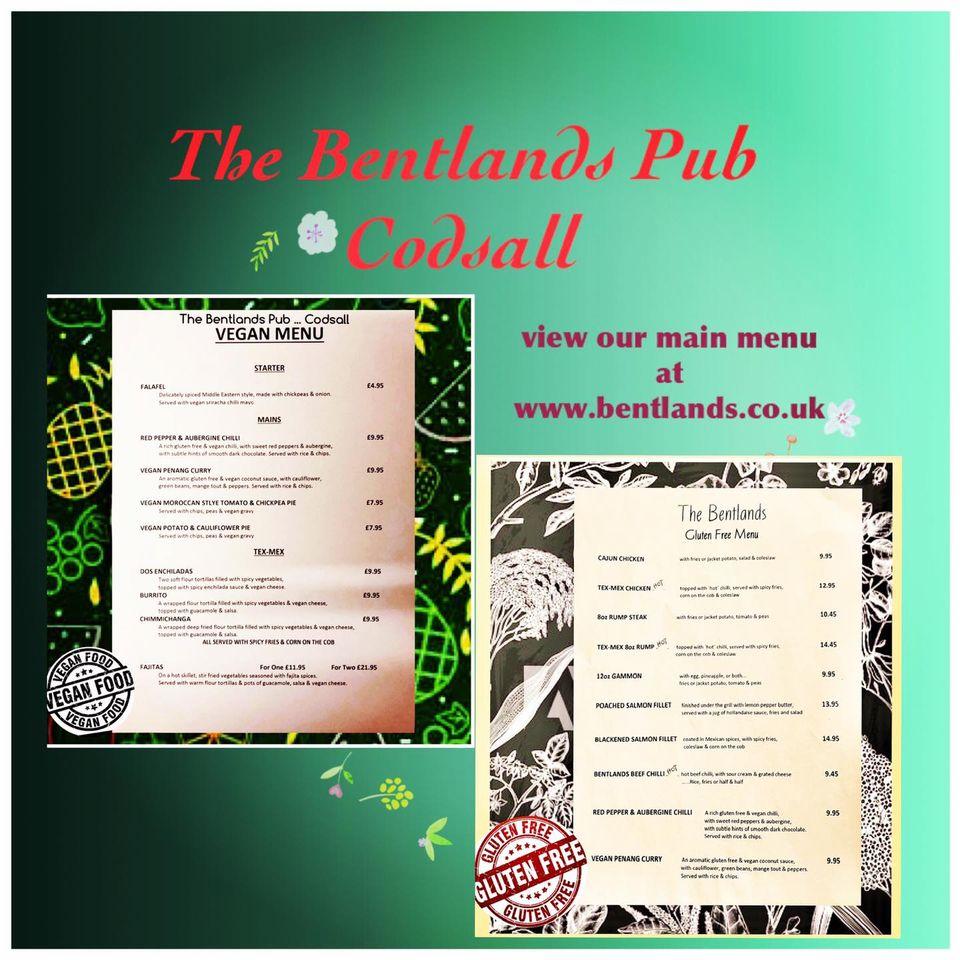 Menu at The Bentlands pub & bar, Wolverhampton