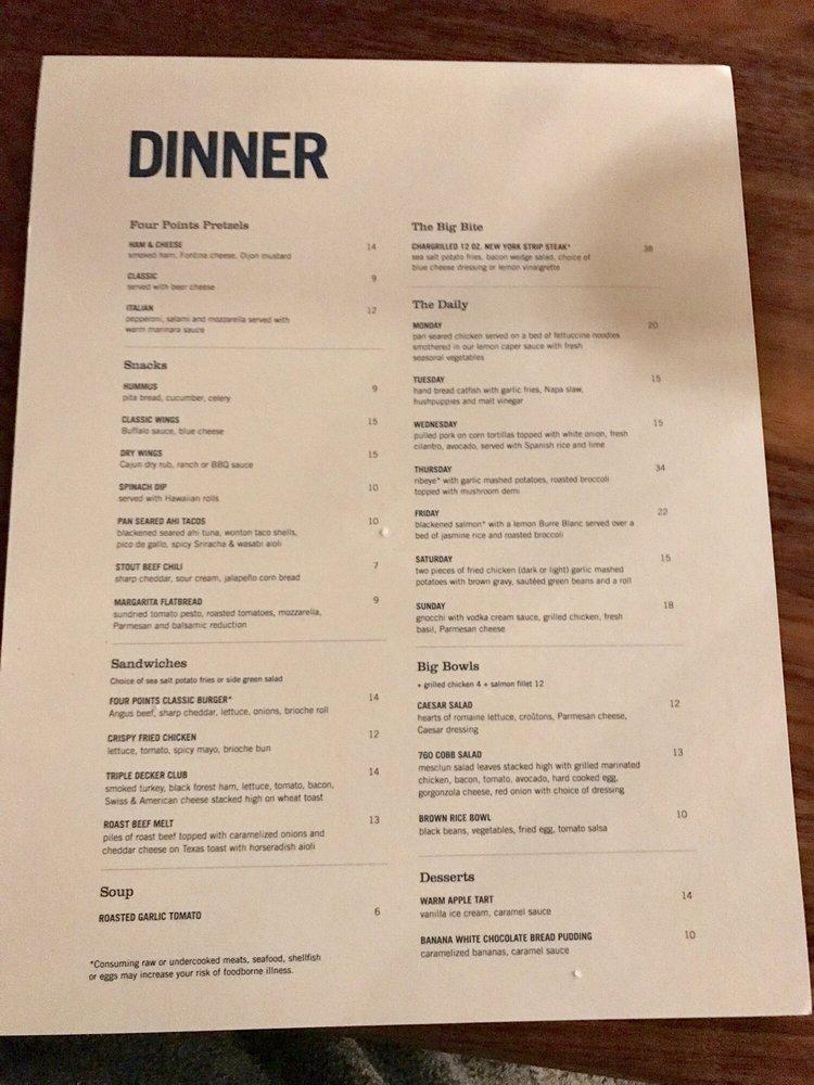 Menu at Sip & Sound restaurant, Brentwood