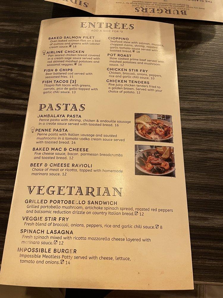 Menu at The Edison Pub and Eatery, Cedar Rapids