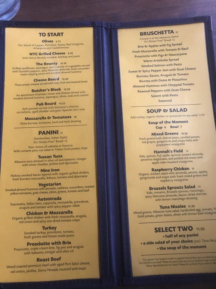 Menu at Postino Arcadia pub & bar, Phoenix, E Campbell Ave