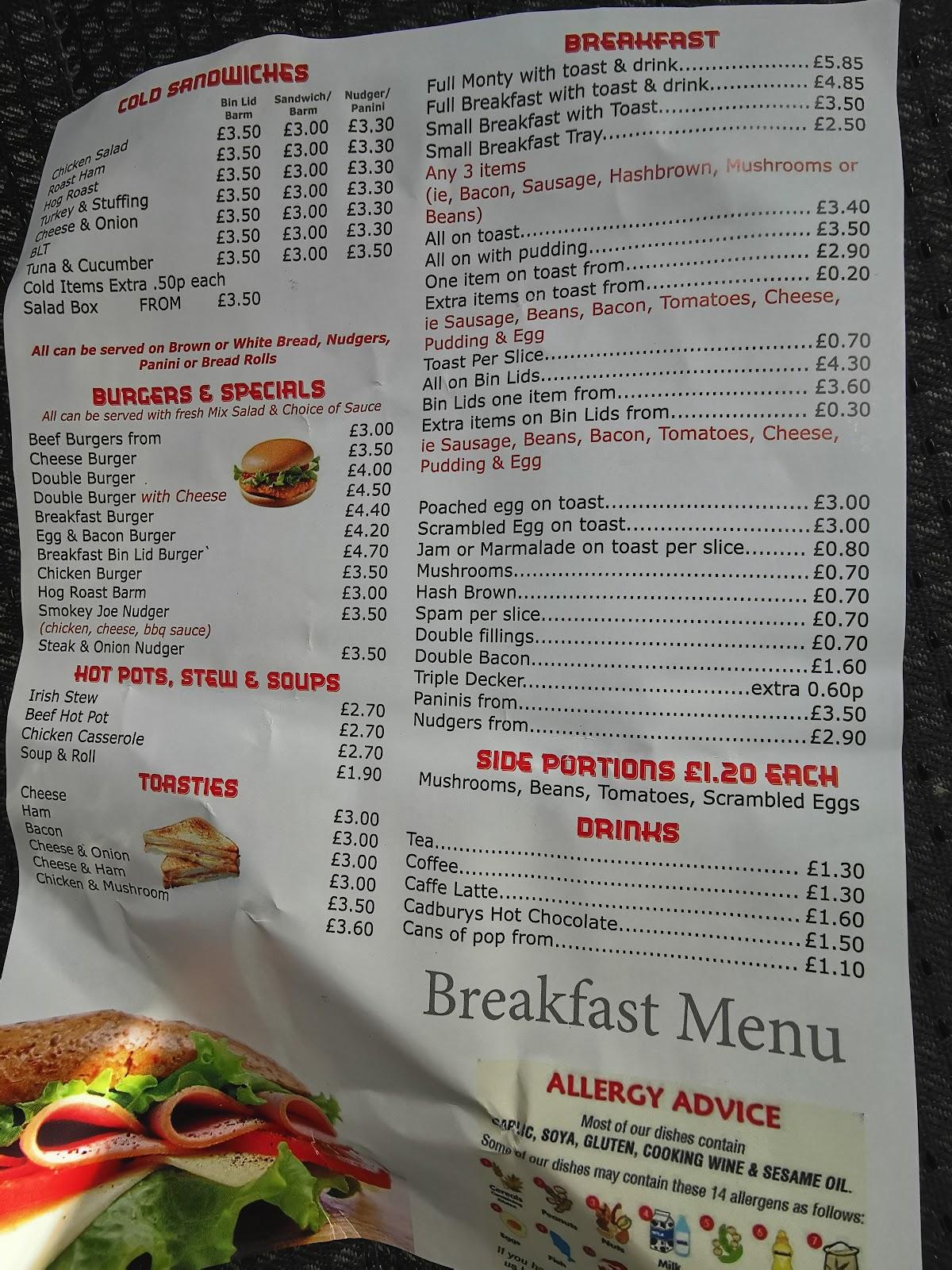Menu at The Dalton restaurant, Warrington
