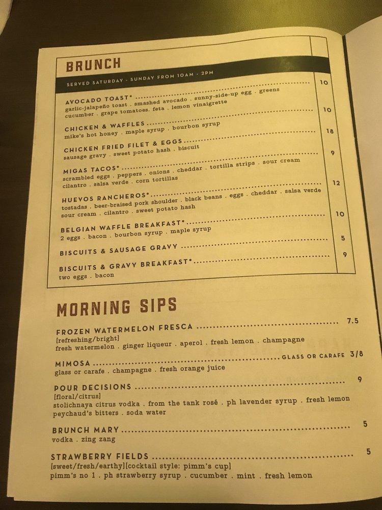Menu at The Winston pub & bar, Norman