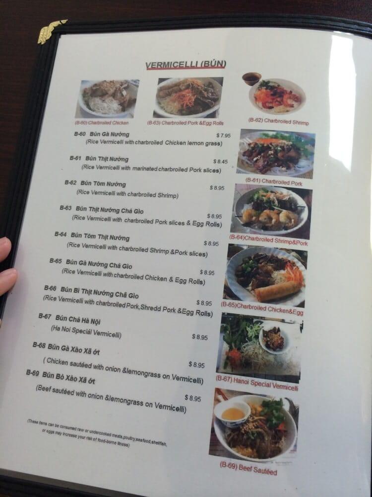 Menu at PhoSaigon restaurant, Lexington, E New Circle Rd suite 162