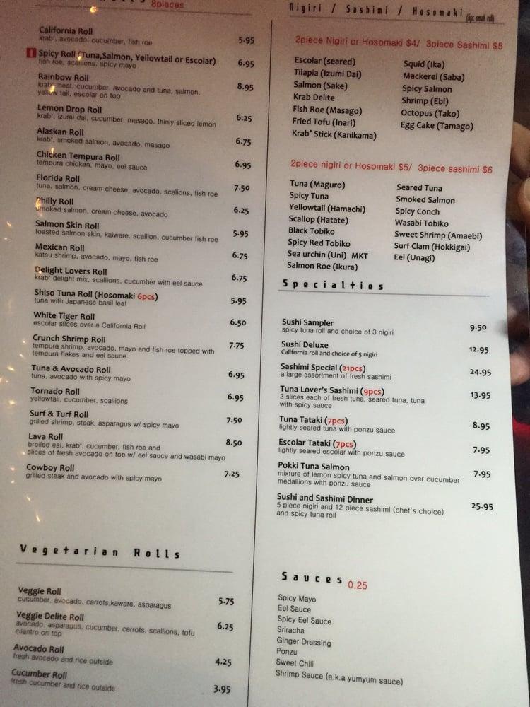 Menu at Domo Café restaurant, Fort Walton Beach, Hurlburt Rd