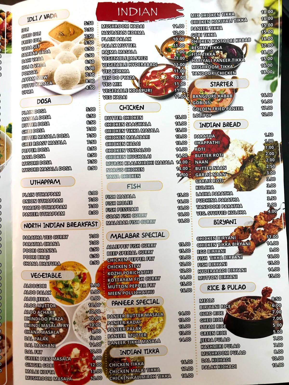 Menu at Eat & Taste Restaurant, Dubai