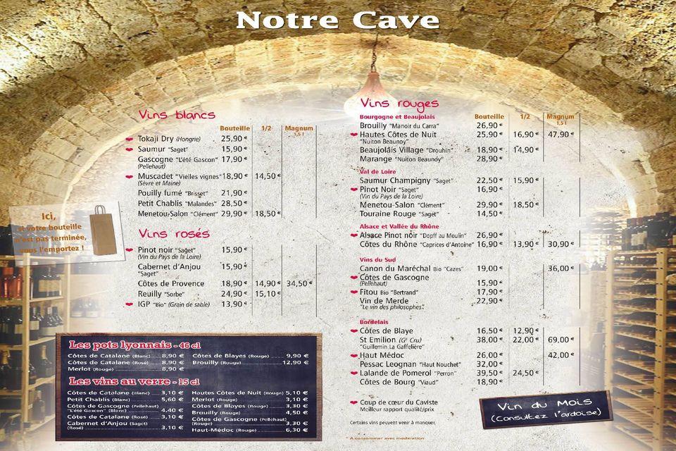Menu au La Table de Tom restaurant, Le Neubourg