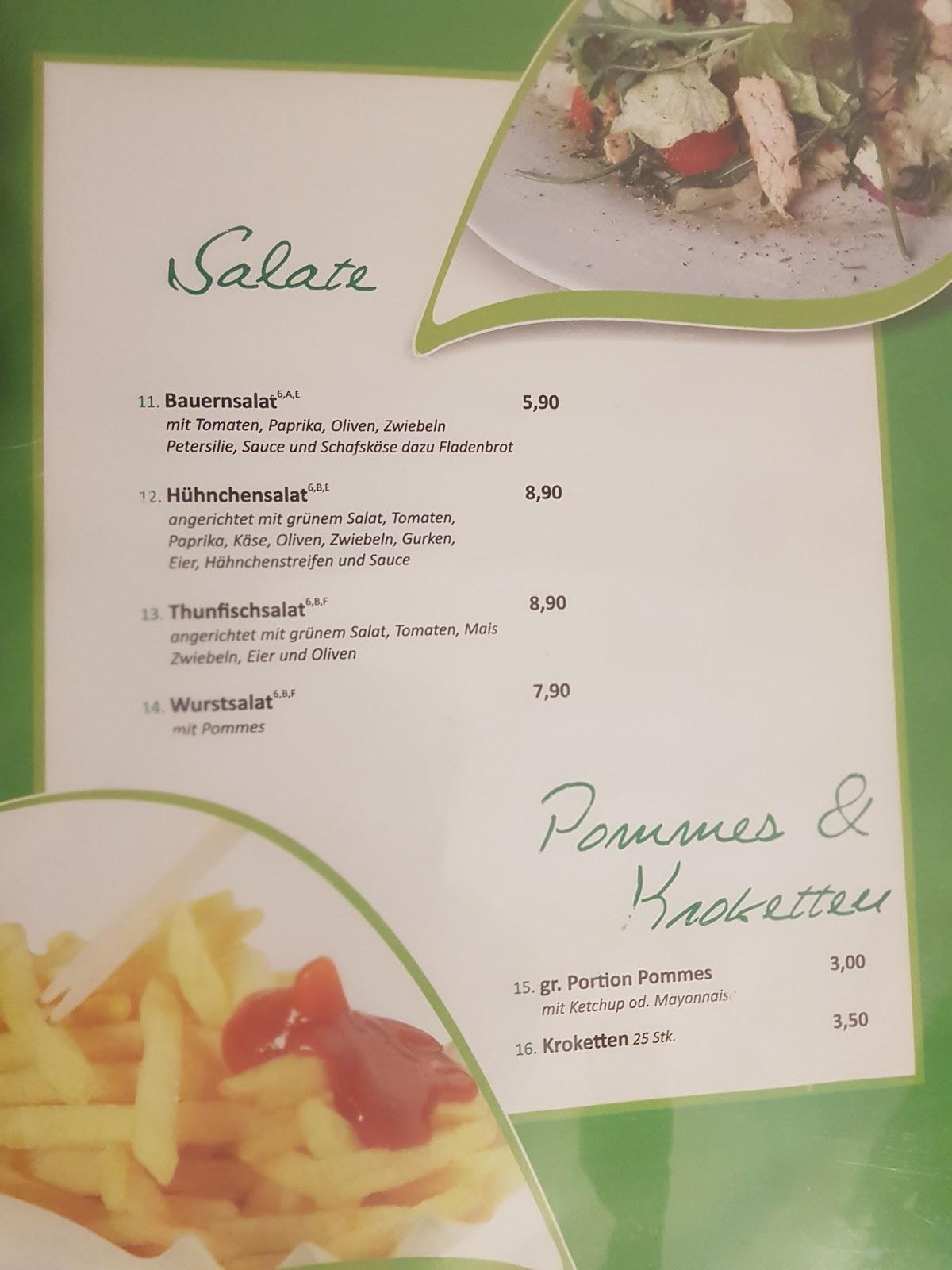 Speisekarte von Restaurant Grüner Baum, Wiesloch