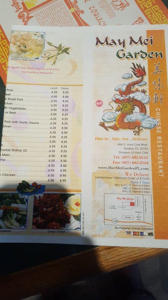 Menu at May Mei Garden restaurant, Apopka