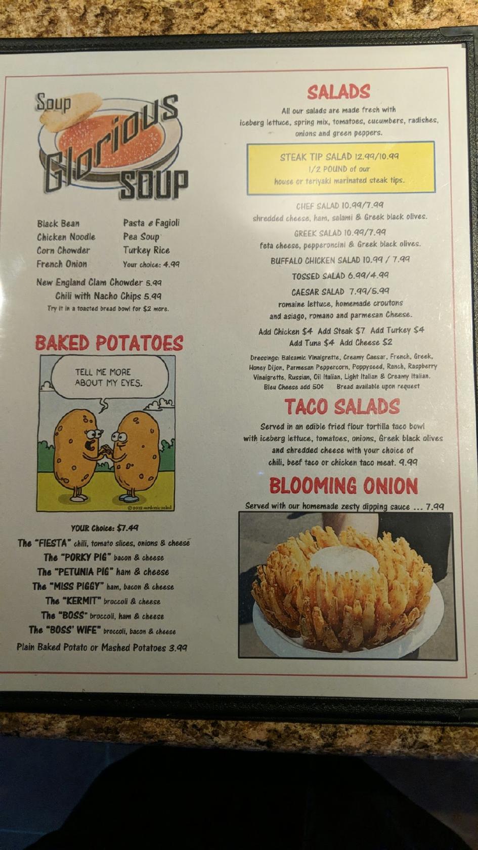 Menu at Roger's Pizza pizzeria, Dover, 869 Central Ave