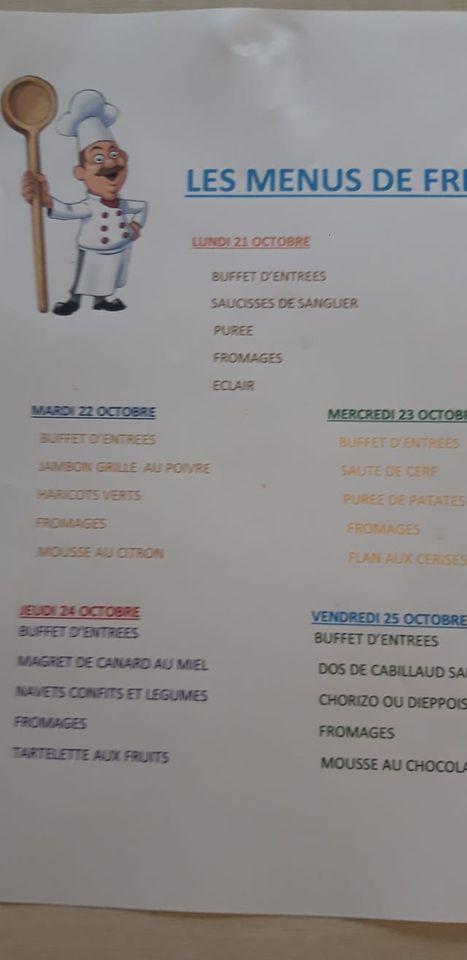 Menu au Chez Fred Bar Brasserie, Vierzon