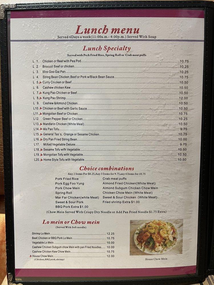 Menu at Four Seasons Restaurant, Grants Pass