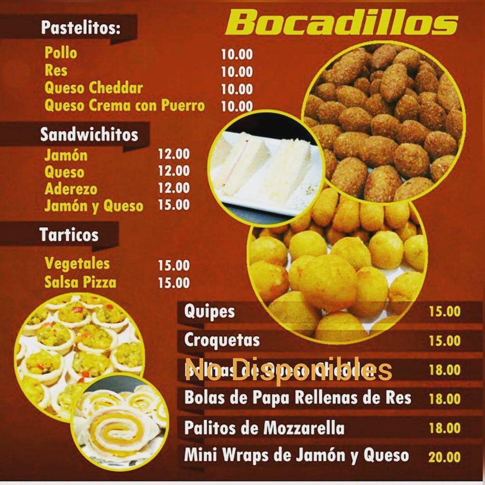 Menu at Sólo Pastelitos Jardines del Norte cafeteria, Santo Domingo ...