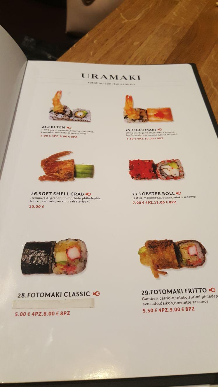 Menu at Art Of Sushi - The Sushi Experience restaurant, Cagliari