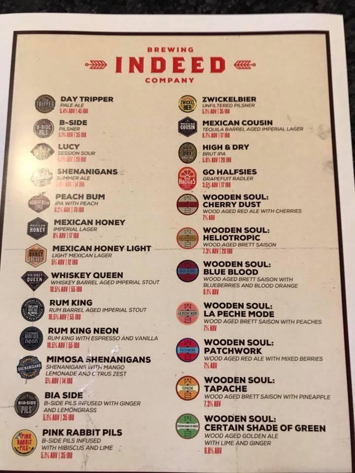 Menu at Dexter's Pub, Madison