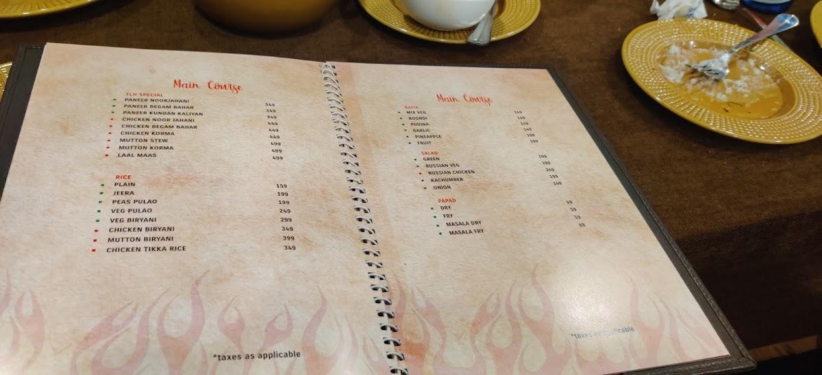Menu at Flames Restaurant, Kanpur
