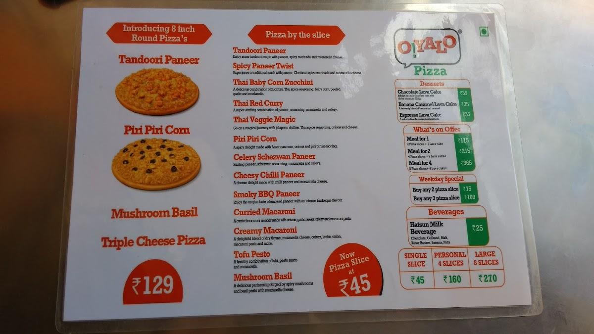 Menu at Pizza Delivery, Thanjavur