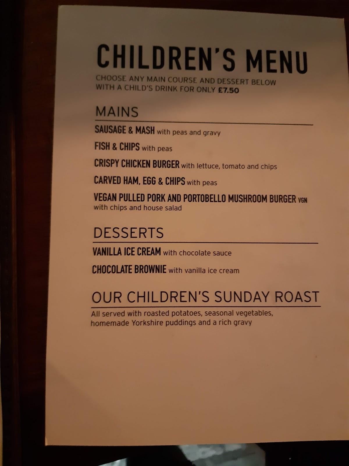 Menu at The Leopard Inn - Bishops Tachbrook pub & bar, Royal Leamington Spa
