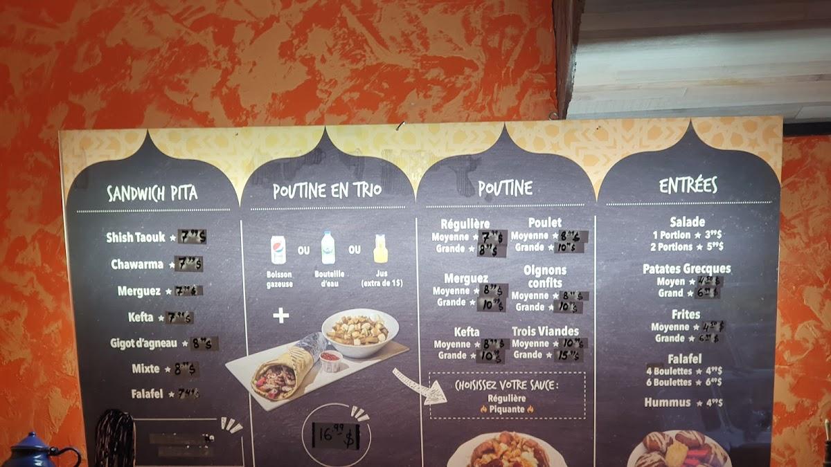 Menu at Saveurs du Monde - Halal - Shawarma - Couscous - Falafel ...