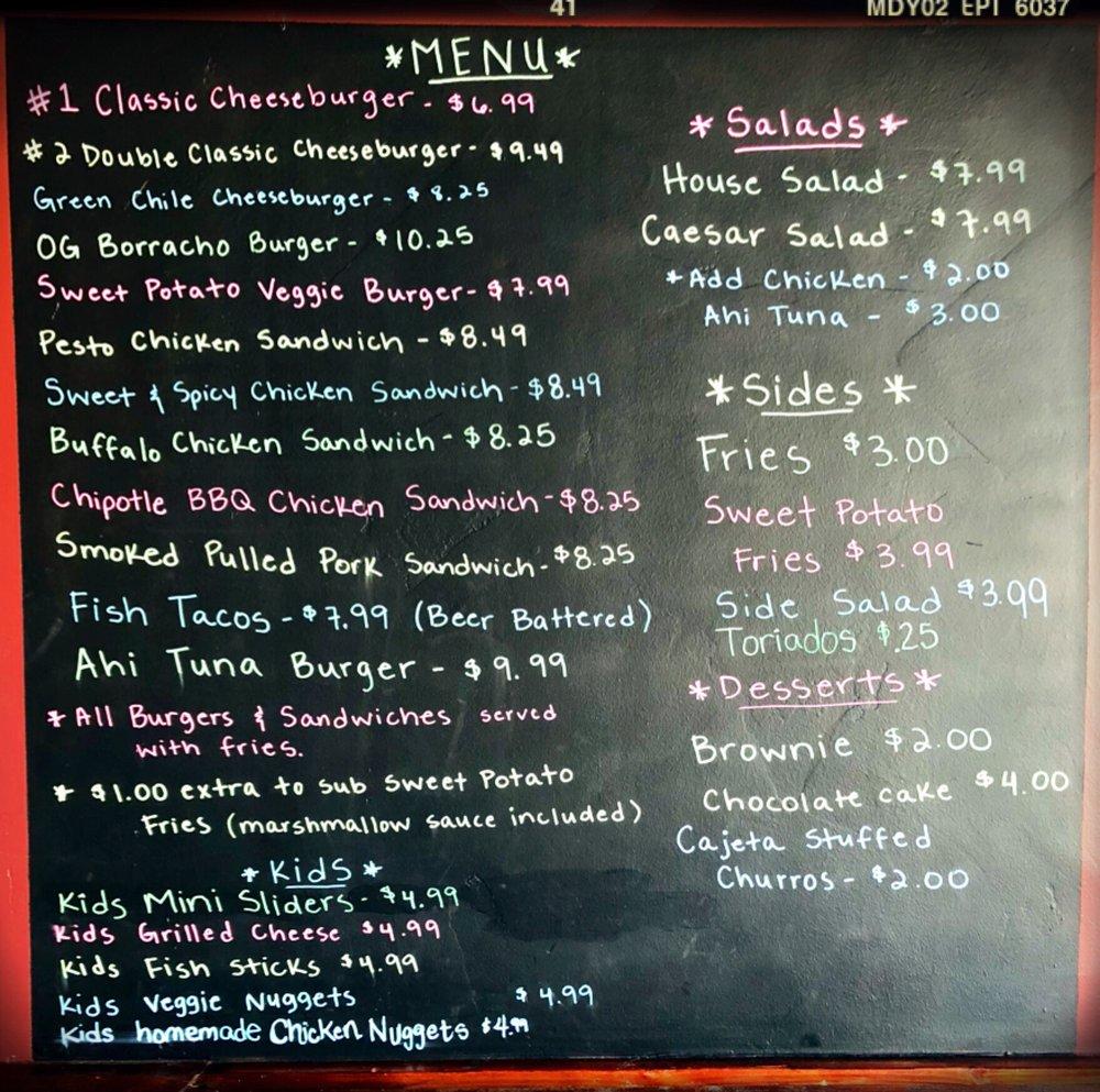Menu at Chase The Taste restaurant, El Paso, Gateway S Blvd Suite N107