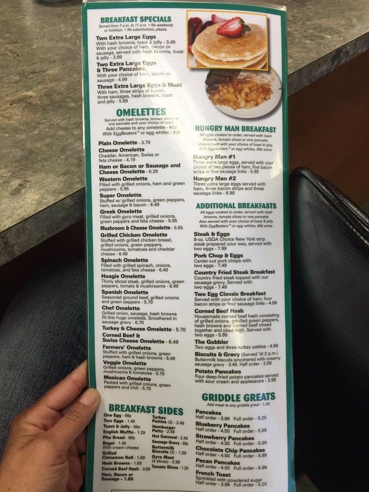 Menu at Hamburg Coney Island restaurant, Township of Hamburg