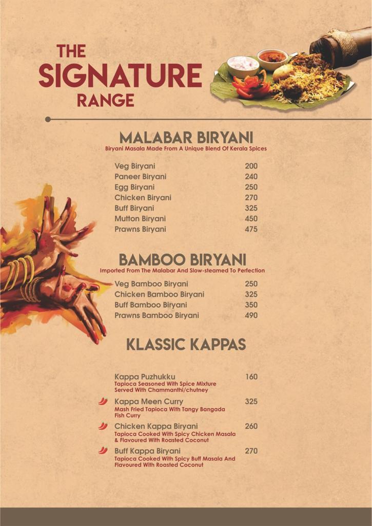 Menu at Kerala Cafe, Vasai, Ground Floor