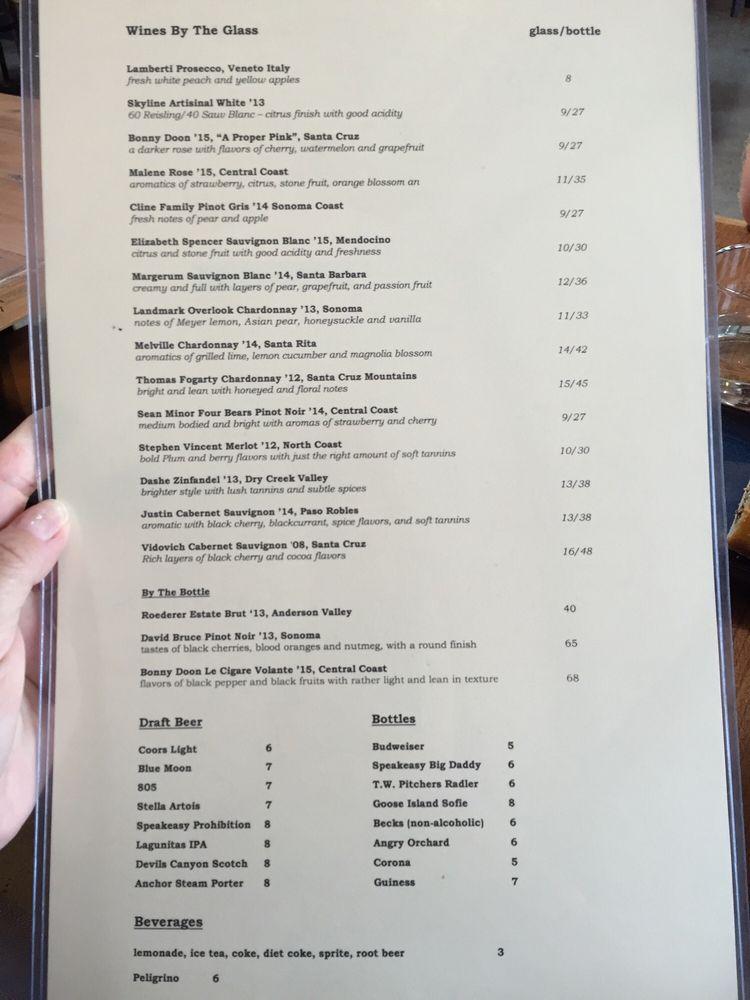Menu at Redwood Grill pub & bar, Redwood City, 356 Woodside Plz