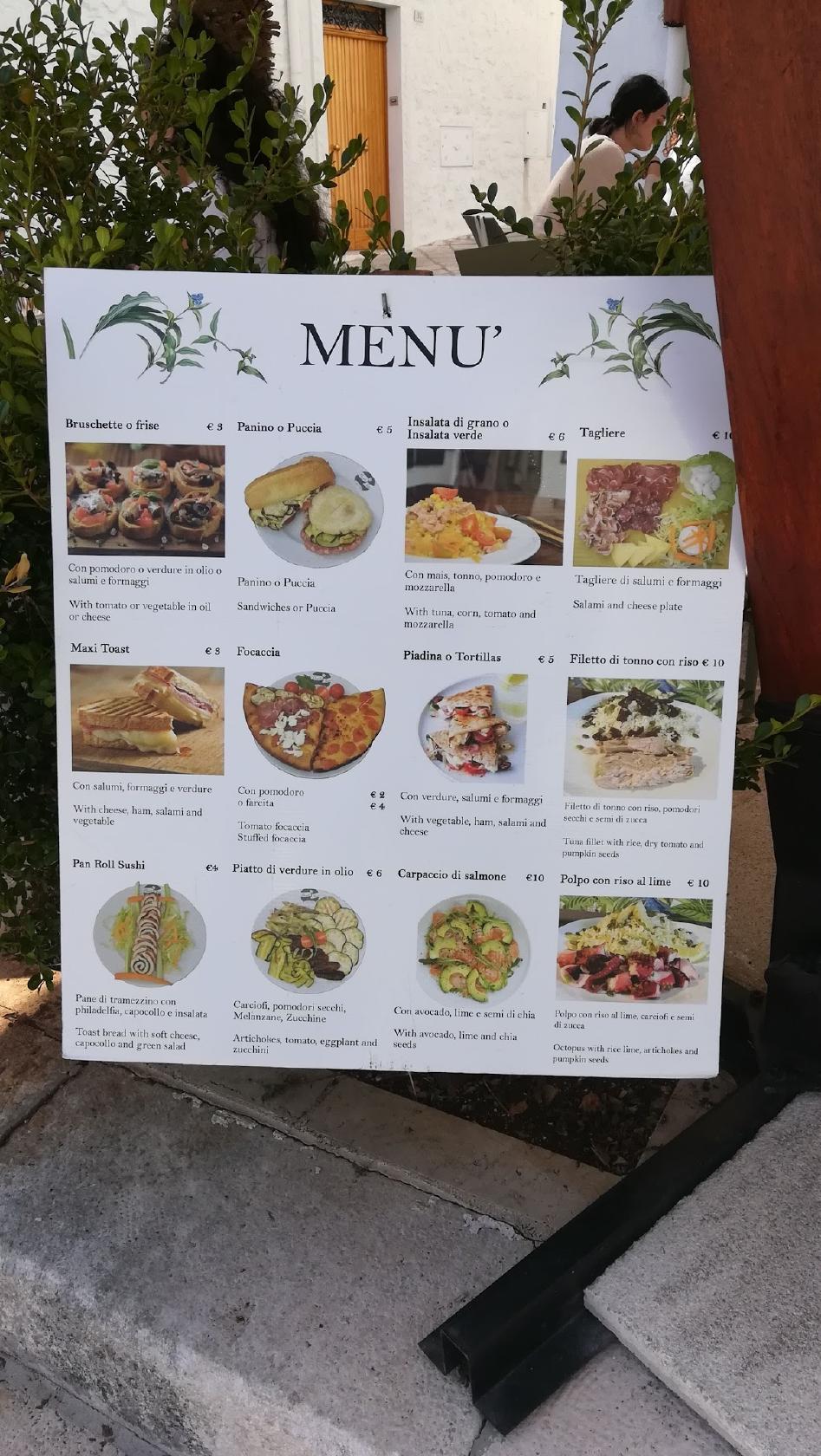 Menu da Bespoke Puglia pub & bar, Locorotondo