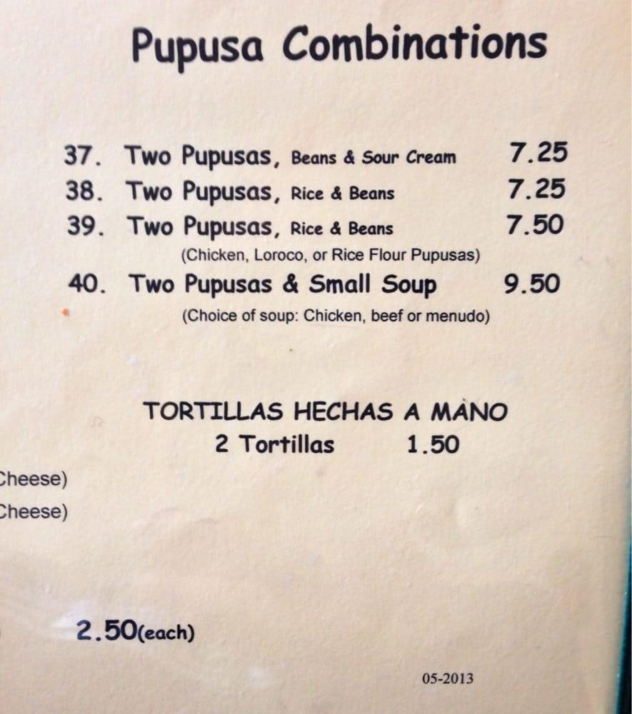 Menu at El Zocalo Restaurant, South San Francisco