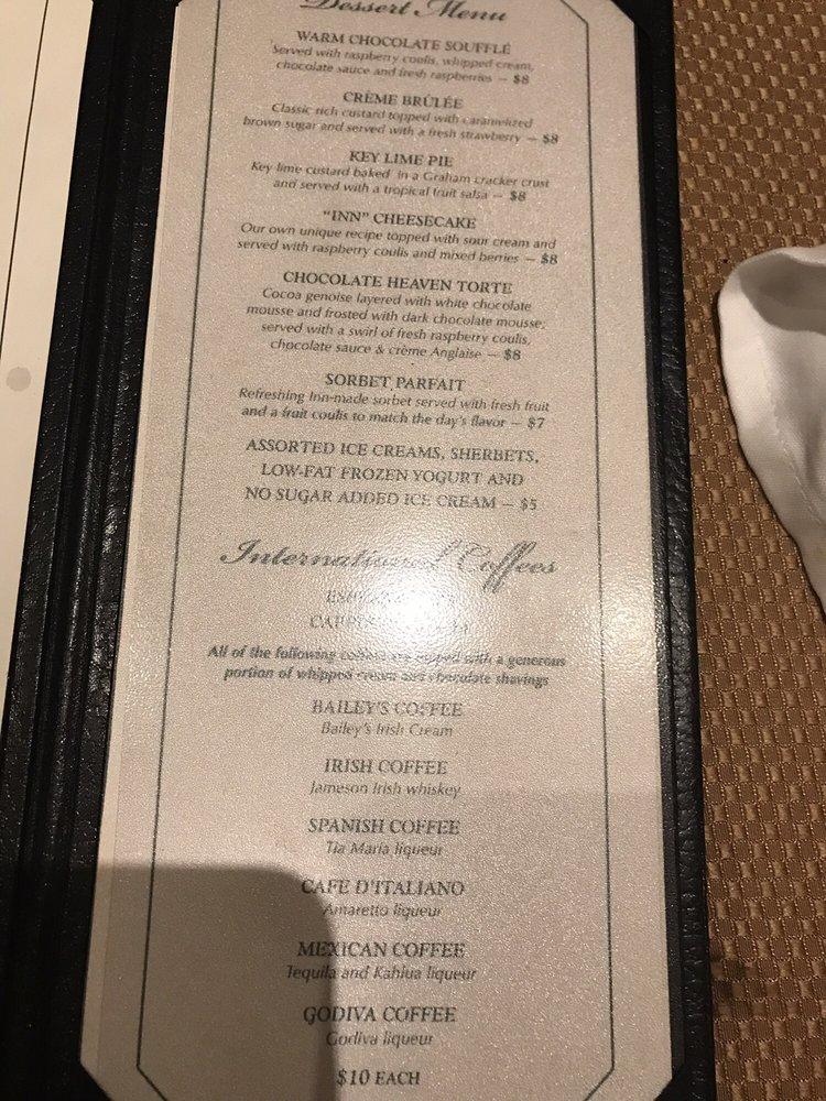 Menu at William Penn Inn restaurant, Gwynedd