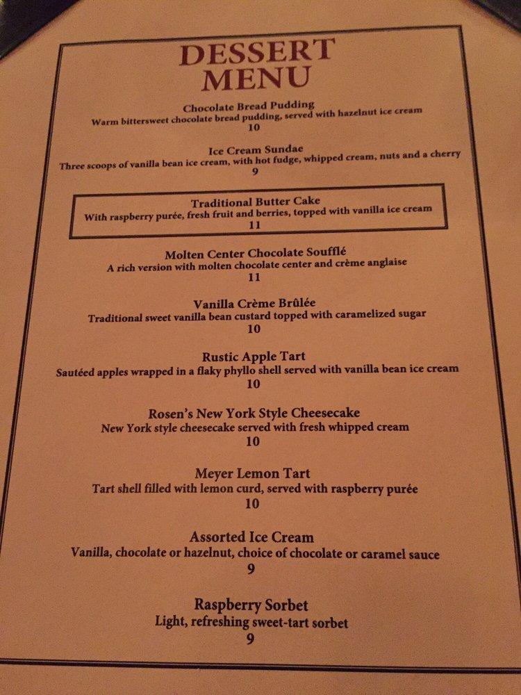 Menu at 555 East American Steakhouse, Long Beach