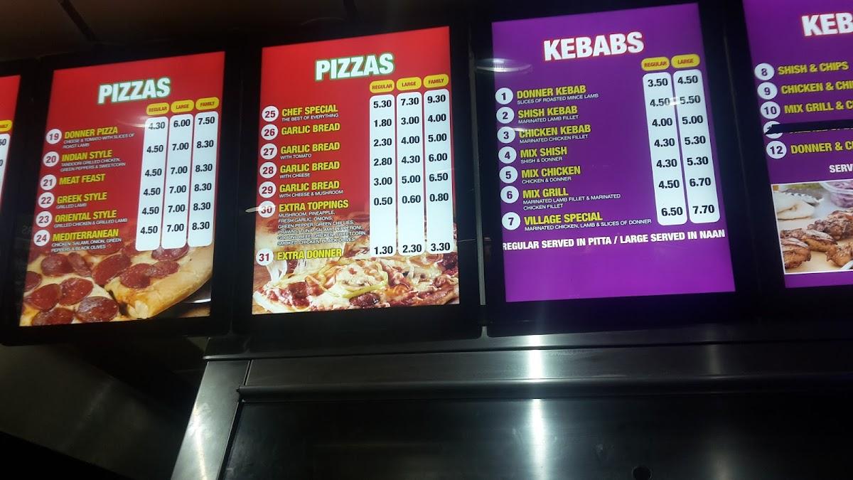Menu at Refreshment Village fast food, Preston
