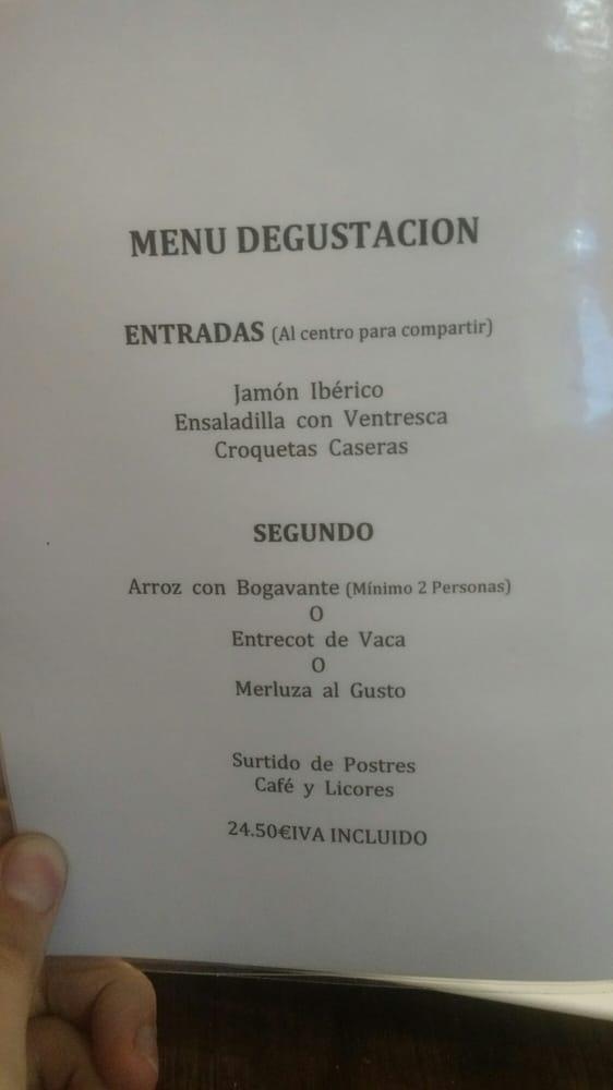 Carta del restaurante El Mercado del Montiz, Madrid