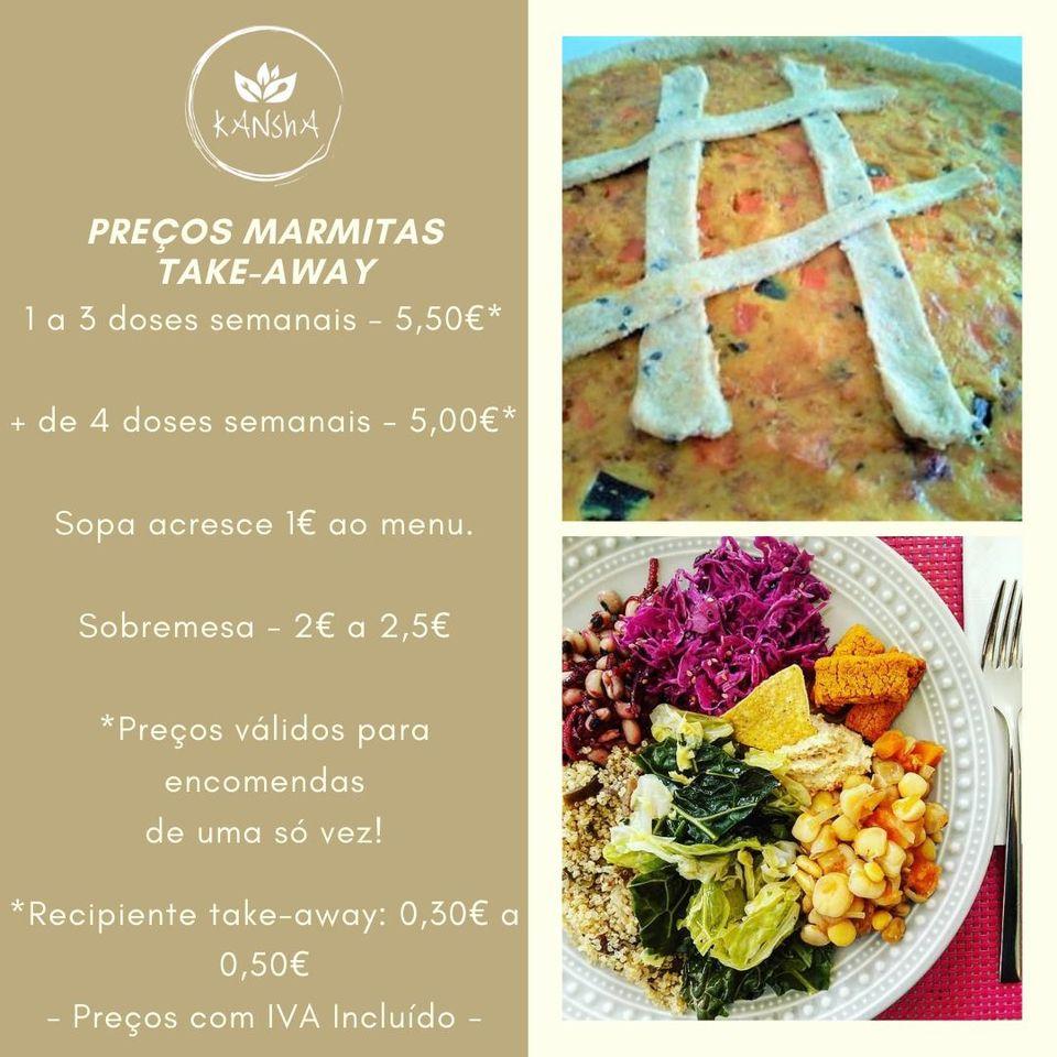 Menu em Kansha - Cozinha Vegetariana restaurante, Fátima