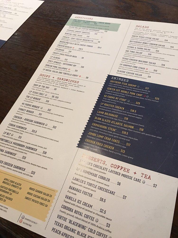 Menu at Local Pour pub & bar, The Woodlands, Hughes Landing Blvd Suite 350