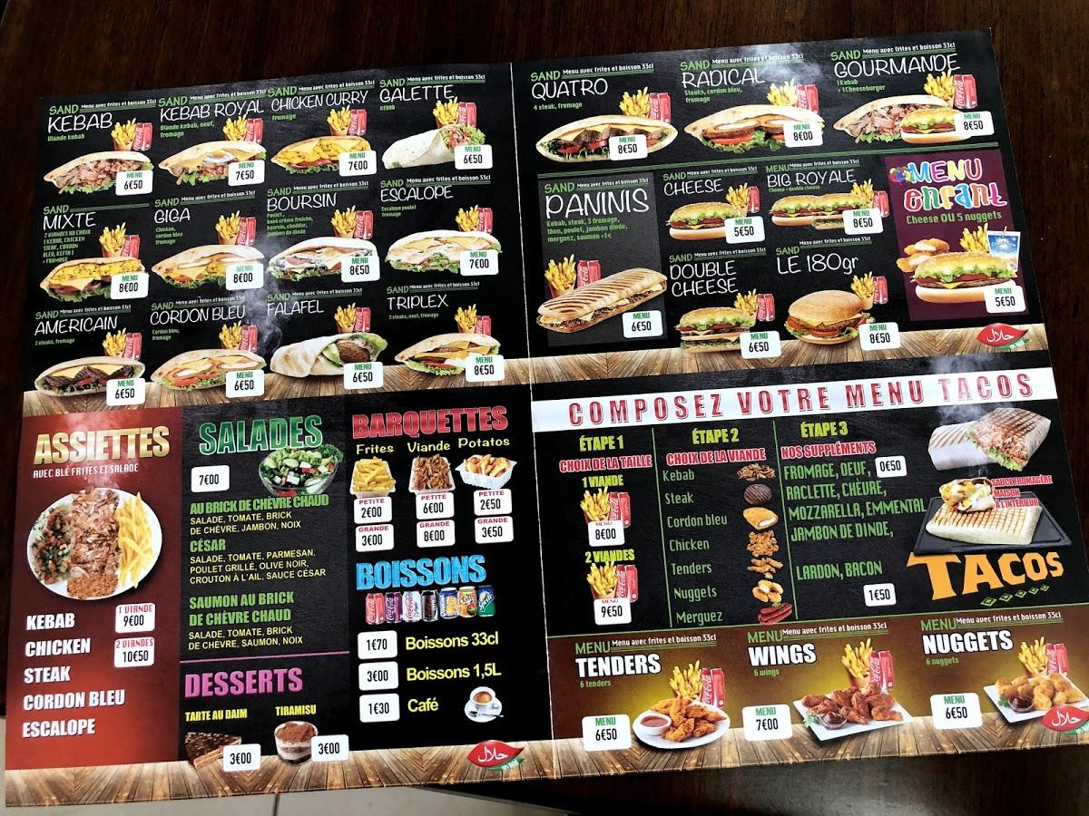 Menu au MK'S restaurant, Angers