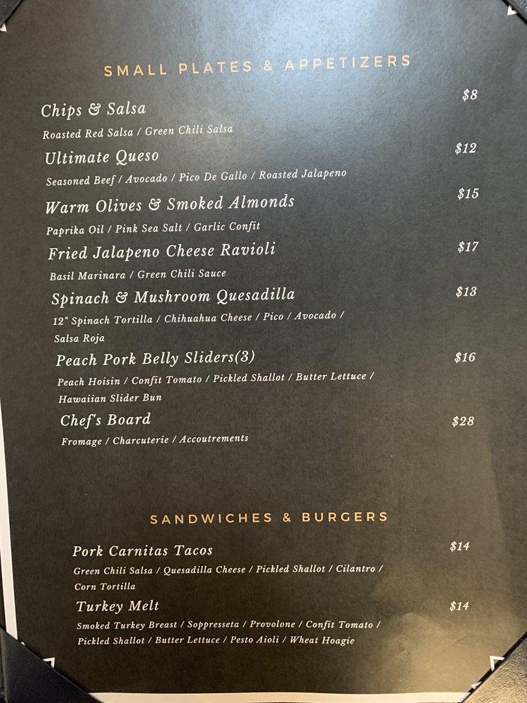 Menu at Hilton Austin Airport pub & bar, Austin, Hotel Dr