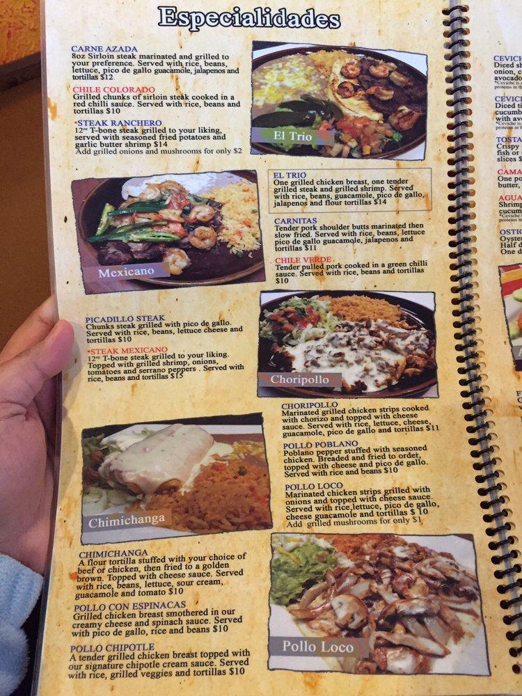 Menu at El Barco Méxican Restaurant, Urbandale